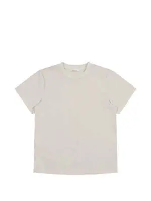 ENTIRE STUDIOS Round Neck Short Sleeve Cotton T-shirt For - Beige