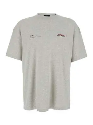 REPRESENT Crew Neck Graphic Print T-shirt Short Sleeves - Grey