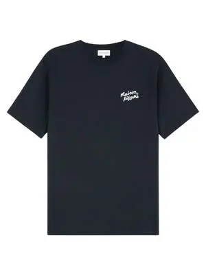 Maison Kitsuné Organic Cotton Mini T-shirt For Ss26 - Black