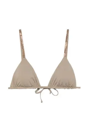 FISICO Embellished String Bikini Top - Green