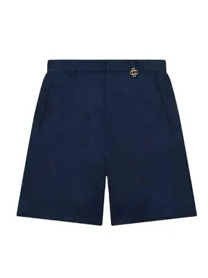 Casablanca Tailored Cargo Shorts With Welt Pockets - Navy