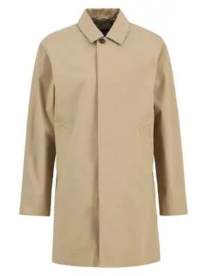 Barbour Classic Coat With Welt Pockets - Beige