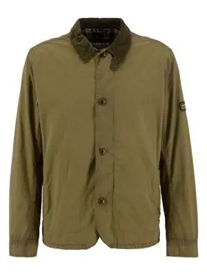 BARBOUR INTERNATIONAL Corduroy Collared Long Sleeve Jacket - Green