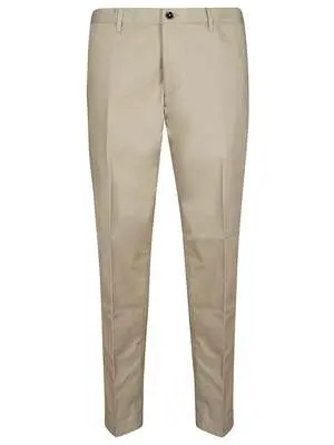 NINE:INTHE:MORNING Button Fastening Trousers With Back Pockets - Green
