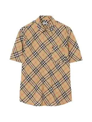 Burberry Linen Short-sleeve Shirt For