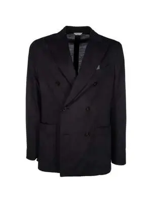 Boglioli Double-breasted Blazer Jacket - Navy