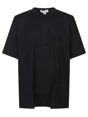 Comme Des Garçons Short Sleeve Round Neck Tee - Black