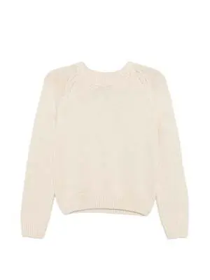 Filson Crew Neck Cotton Sweater - Ecru