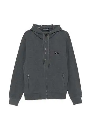 Dolce & Gabbana Zip-up Hoodie - Grey