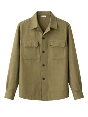 Tagliatore Lightweight Linen Shirt Jacket