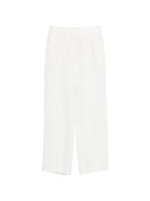 LARDINI Elegant Linen Trousers - White