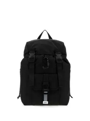A.p.c. Recycled Nylon Mini Utility Backpack - Nero