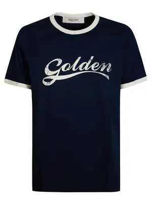 GOLDEN GOOSE T-shirt With Textured Rib Knit