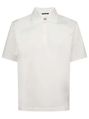 C.P. COMPANY C. P. Company Short Sleeve Cotton Button-up Shirt For - White