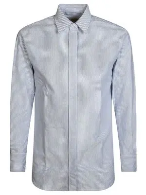 GOLDEN GOOSE Classic Stripe Oxford Shirt - Bianco