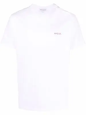 Maison Labiche Organic Cotton Mini Heart Tee - White