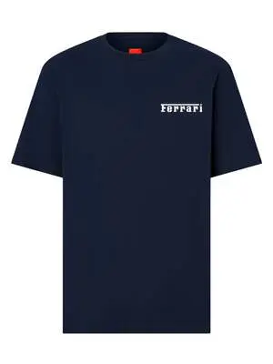 FERRARI Classic Crew Neck Mini Tee For - Navy
