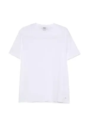 HESKIMO Round Neck Short Sleeve Logo T-shirt For - White