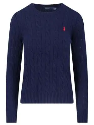 Ralph Lauren Cable-knit Crewneck Sweater - Navy