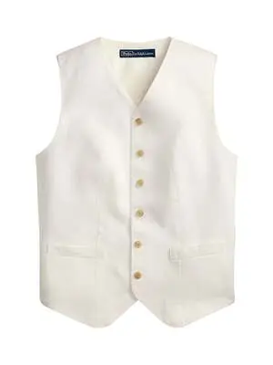 Ralph Lauren Linen Vest - White