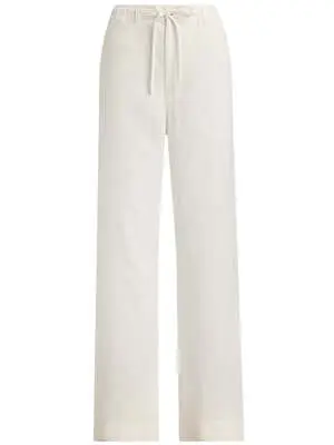 Ralph Lauren RALPH LAUREN Linen Drawstring Trousers Ivory
