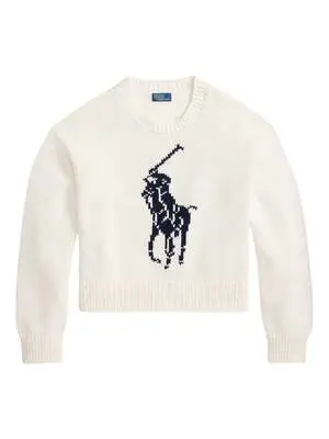Ralph Lauren Classic Comfort 100% Cotton Sweater For Her - White