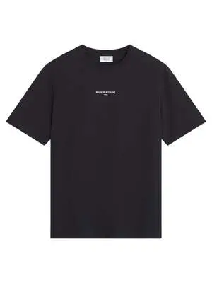 Maison Kitsuné Organic Cotton T-shirt For - Black