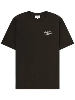Maison Kitsuné Organic Cotton T-shirt For - Charcoal
