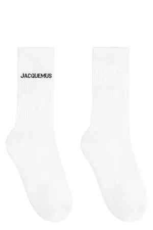 Jacquemus Logo Cotton Blend Crew Socks