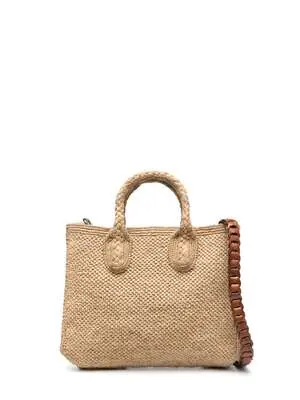IBELIV Mini Raphia Handbag - Ecru