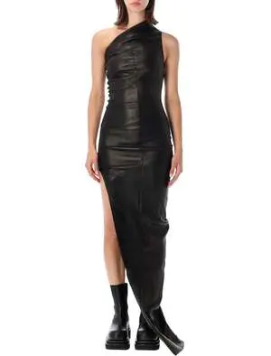 Rick Owens Sculptural Draped Slip Dress