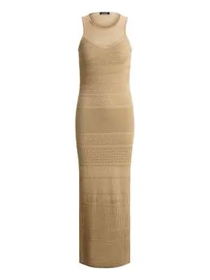 Ralph Lauren Sleeveless Open-knit Maxi Dress - Brown