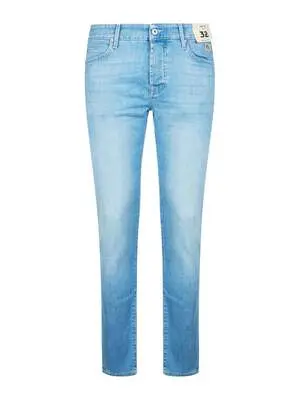 ROY ROGER'S Contemporary Fit Light Wash Denim Jeans - Navy