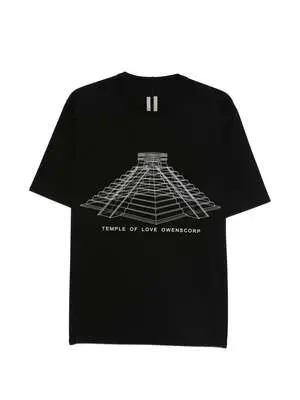 Rick Owens Mini Oversized T-shirt For Ss26 Collection - Black