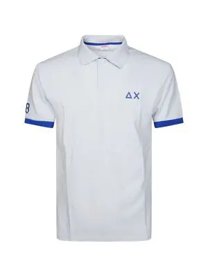 SUN 68 Short Sleeve Polo Shirt - White
