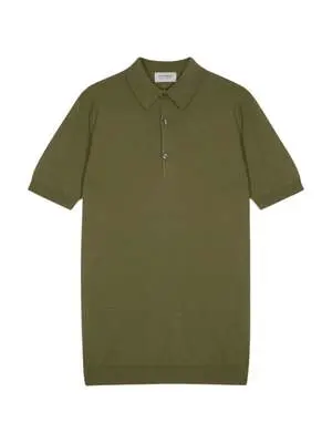 John Smedley Classic Short Sleeve Polo Shirt - Green