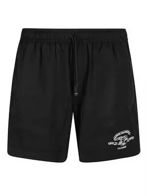 Amiri Graphic Drawstring Shorts - Black