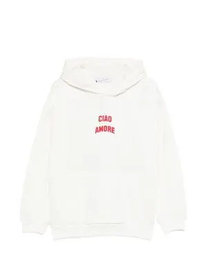 Giada Benincasa Hooded Pouch Handbag With Long Sleeves - White