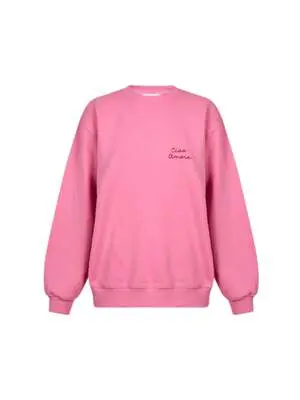 Giada Benincasa Embroidered Crewneck Sweater - Pink