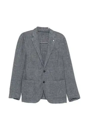 LUIGI BIANCHI Notched Button Closure Single-pocket Jacket