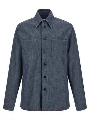 JIL SANDER Sleek Cotton Long Sleeve Shirt For - Navy