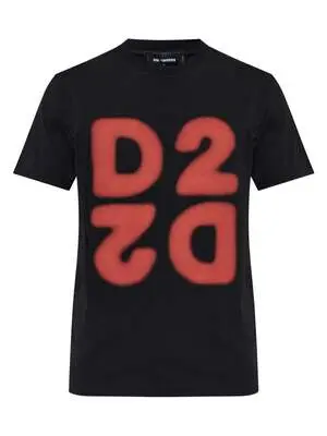 Dsquared2 100% Cotton Logo T-shirt - Black