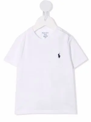 Ralph Lauren Signature Polo Pony Motif Mini Crew Neck T-shirt - White