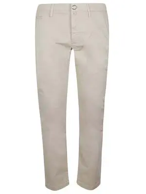 Jacob Cohen Straight Leg Trousers With Button Fastening