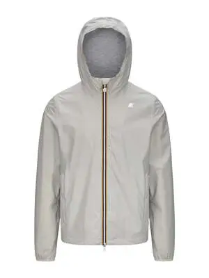 K-WAY Hooded Lightweight Jersey Jacket - Beige