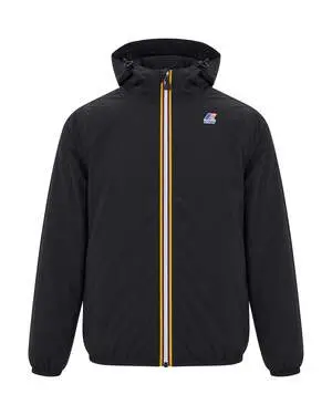 K-WAY Lightweight Hooded Zip-front Jacket - Black Pure