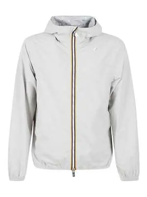 K-WAY K-WAY Stretch Dot Hooded Jacket Beige