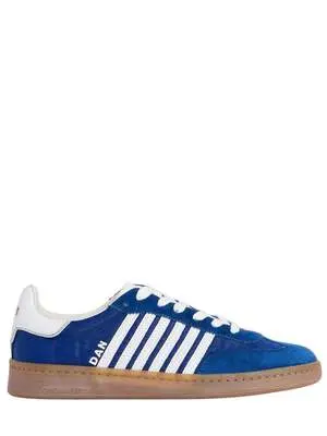 Dsquared2 Round Toe Lace-up Sneakers - Navy