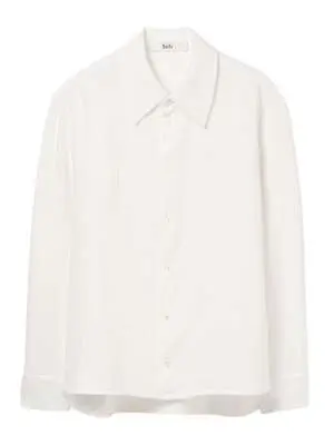 Séfr Textured Button-front Shirt - White