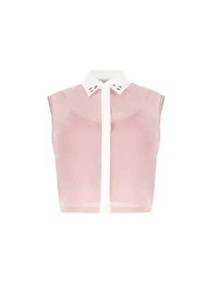 Iceberg Sleeveless Collared Shirt - Pink